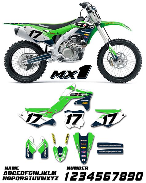 Kawasaki Mx1 Kit Cor Moto Graphics