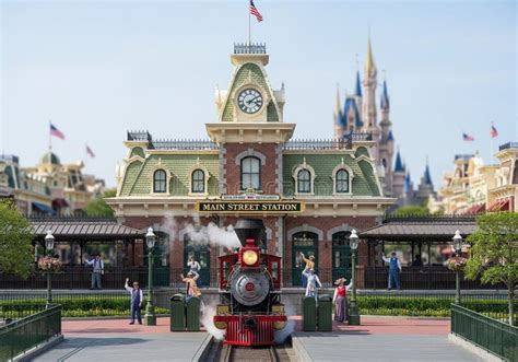 Main Street Station At Magic Kingdom Stock Illustration Illustration