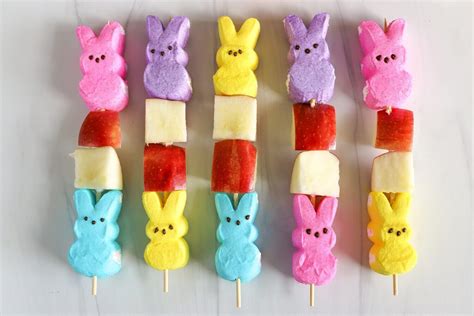 Easter Peeps And Apple Skewers The Produce Moms