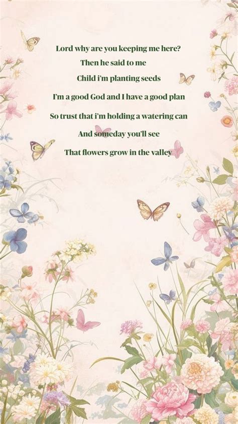 Flowers By Samantha Ebert Lyrics In 2024 Christian Lyrics Journal