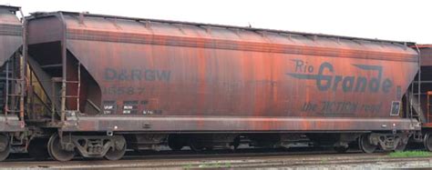 Drgw 15587 4 Bay Acf Covered Hopper At Stuttgart Arkansas January 14
