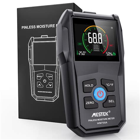 Pinless Wood Moisture Meters Water Leak Detector Digital Humidity