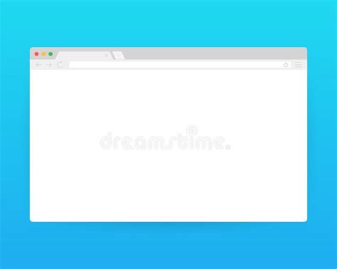 Browser Window Vector Illustration. Browser or Web Browser in Flat Style Stock Vector ...