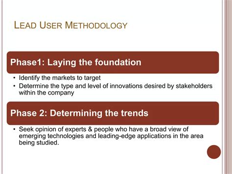 3m Lead User Methodology For Innovation Pptx