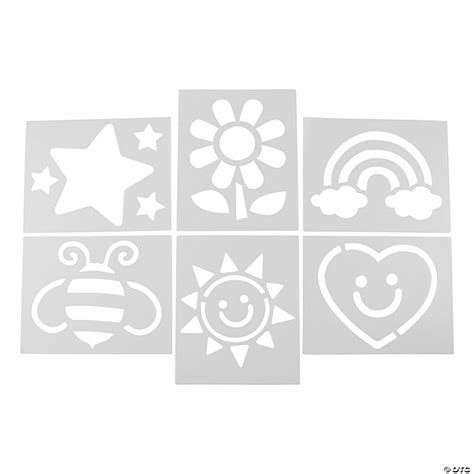 Yard Stencil Assortment 6 Pc Oriental Trading