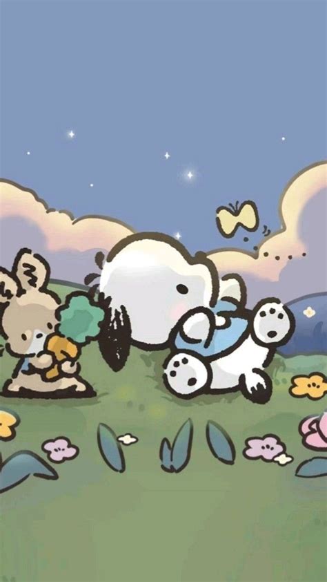 Pochacco 💗 Wallpaper Doodle Hello Kitty Iphone Wallpaper Wallpaper
