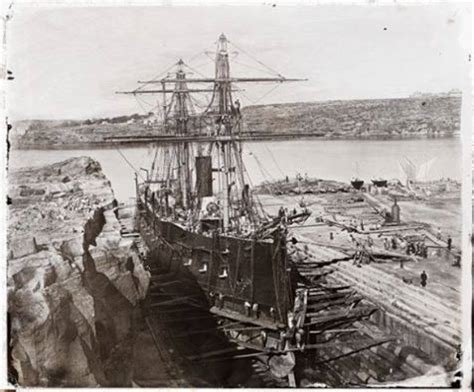 French Warship Atalante Fitzroy Dock Cockatoo Island 1873 State