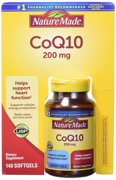 Nature Made Coq10 Softgels Helps Supports Heart Function