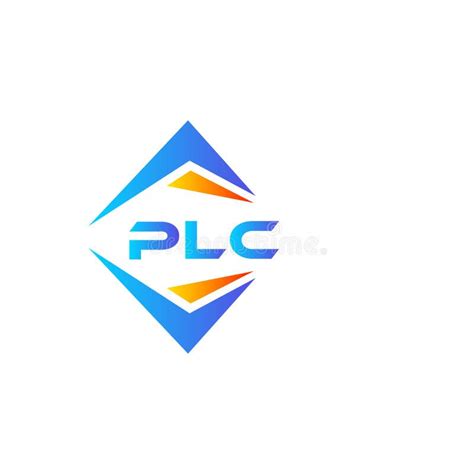 Plc Abstract Technology Logo Design On White Background Plc Creative