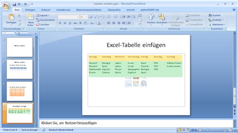 Excel Tabellen In Microsoft Powerpoint Einfügen Supportnet