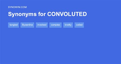 Another Word For Convoluted Synonyms And Antonyms