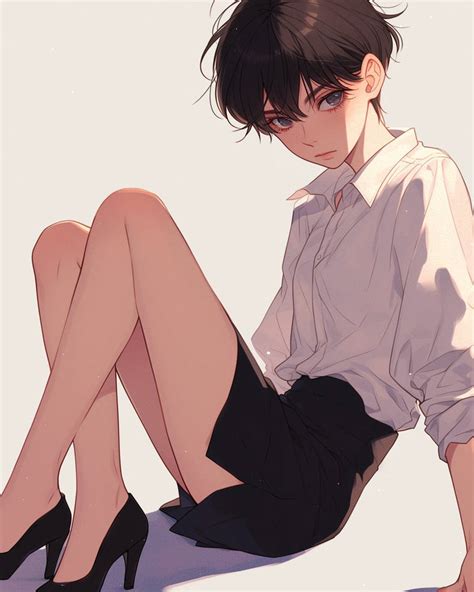 Boy In Secretary Outfit By Onyxevernight On Deviantart