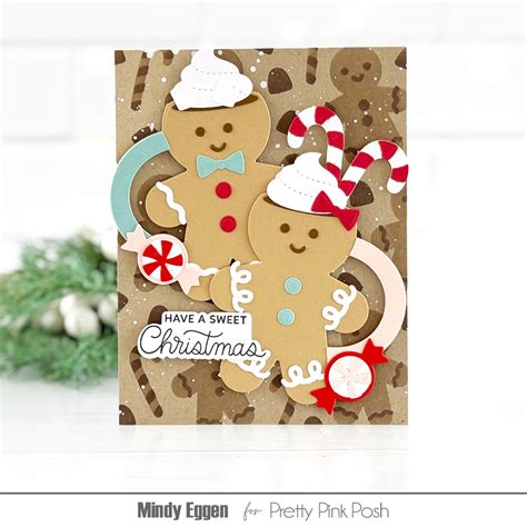 Layered Gingerbread Stencil Butterfly Reflections Ink