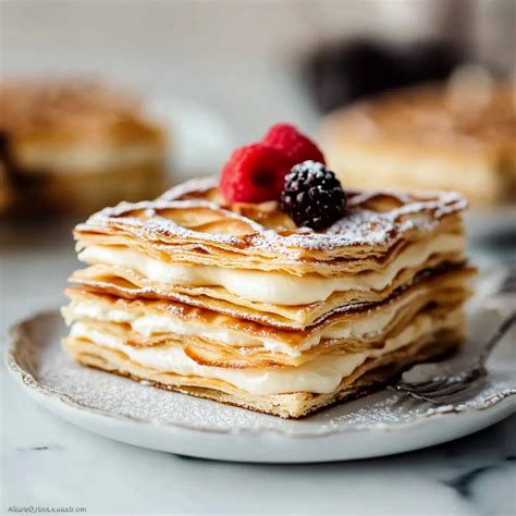 Delicious French Mille Feuille Recipe With Homemade Pastry Cream