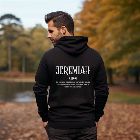 Jeremiah 2911 Bible Verse Unisex Hoodie Christian Streetwear Christian