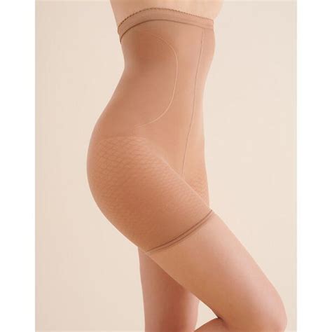 Chilot Modelator Gabriella Push Up Cu Talie Inalta Bej Tip Colant Meia Ro