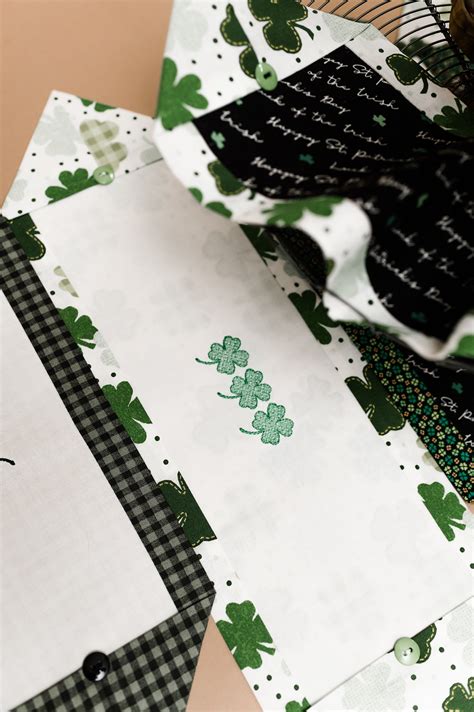 St Patricks Day Mini Table Runner Small Table Runner Seasonal Table