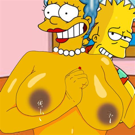 Rule 34 Bart Simpson Incest Marge Simpson Milf Milk Mother Mother And Son The Simpsons Yellow