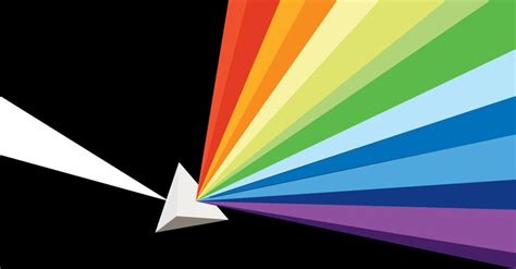 Premium Vector Light Passing Through Prism And Light Concept Design