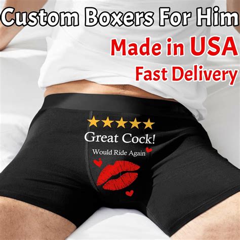 Custom Valentines Day Underwear Personalized Boxers Boxer Briefs