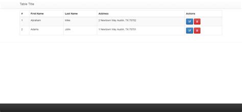 Table Bootstrap Edit Delete At Bruce Moreno Blog