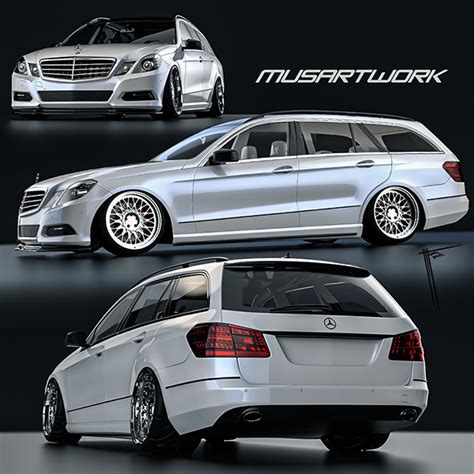 Mercedes Benz E Class Turns Dope Estate In Virtual Pearl White