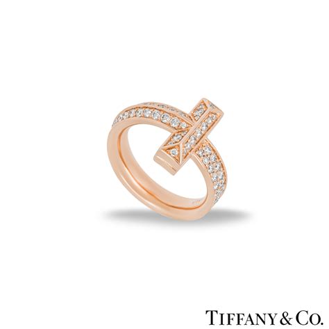 Tiffany And Co Rose Gold Diamond Tiffany T1 Ring Rich Diamonds