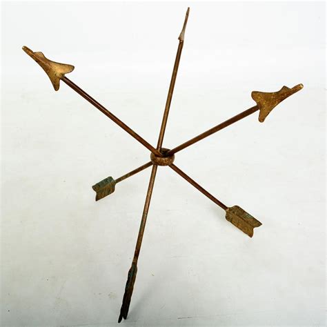 Amazing Arturo Pani Bronze Arrows Martini Side Tripod Table Glass Top