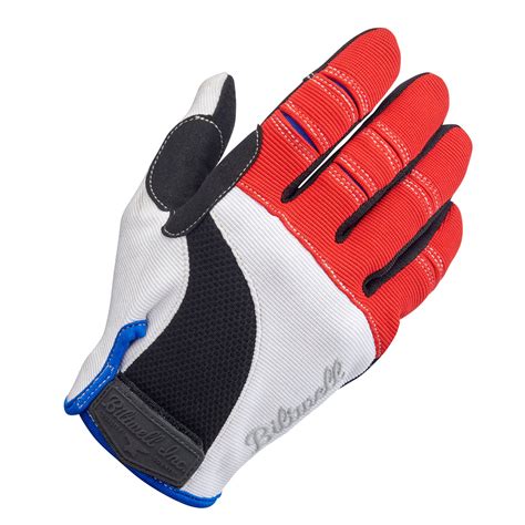 Closeout Biltwell Moto Gloves Redwhiteblue