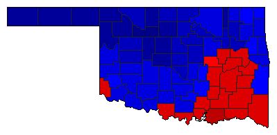 1980 Presidential General Election Results Oklahoma