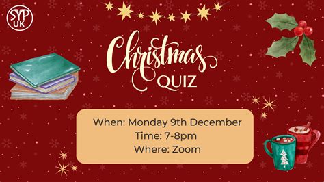 Syp Uk Christmas Quiz And Networking Event The Society Of Young Publishers