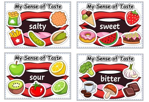 My Five Senses Part 5 Taste Clip Art Kindergarten Commercial Clipart