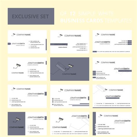 Set Of 12 Cctv Creative Busienss Card Template Editable Creative Logo And Visiting Card