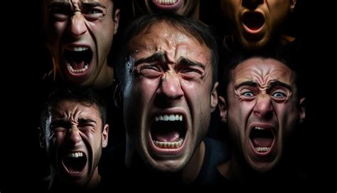 Premium Photo Expressive Faces Portraits Of Intense Emotions In Action