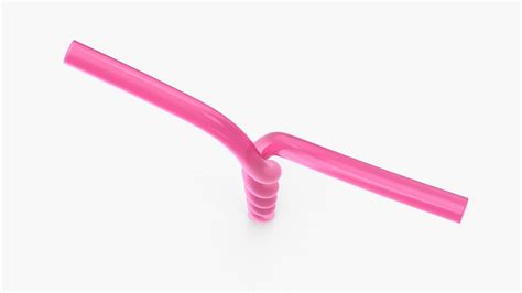 Y Shape Plastic Drinking Straw 3d Model By Krakken