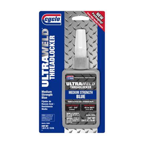 Cyclo® Ultraweld® Threadlocker Medium Strength Blue 50 Ml