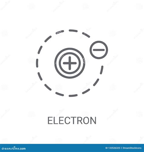 Electron Icon Trendy Electron Logo Concept On White Background Stock