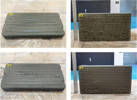 Extrudability And Buildability Test Results Of Mixtures P5 And P7 Download Scientific Diagram