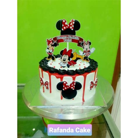 Jual Topper Kue Ultah Mickey Mouse Toper Minnie Custom Nama Shopee