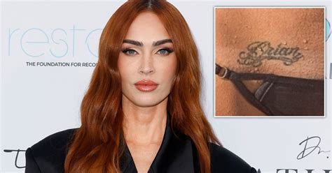 Megan Fox Covers Pelvis Tattoo Tribute To Ex Brian Austin Green Metro