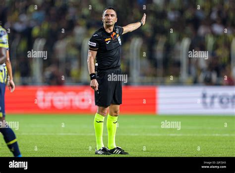 Istanbul Turkey August 22 Referee Abdulkadir Bitigen During The Turkish Super Lig Match