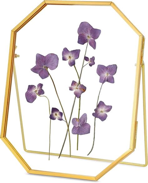Glass Pressed Flower Frame Handmade Metal Floating Picture Frame