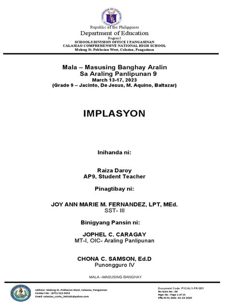 Implasyon Pdf