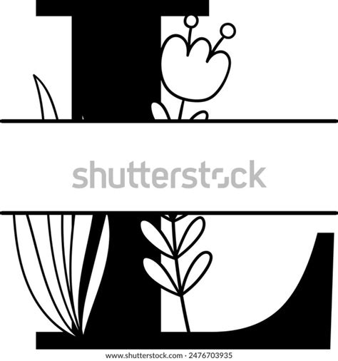 Split Monogram Letter L Vector Alphabet Stock Vector Royalty Free 2476703935 Shutterstock