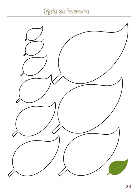 Apple Leaf Template Printable Pdf For Diy Crafts