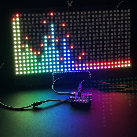 Ws2812 Flexible Fpcb Dot Matrix User Editable Animation Spectrum