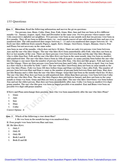 Ippb Executive Set 5 Question Paper Pdf