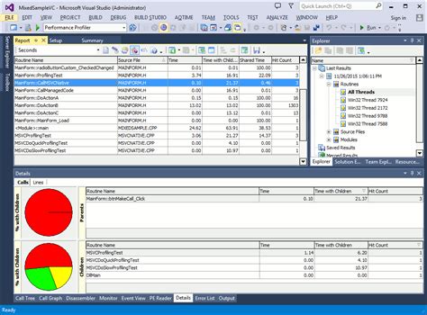 Profiling Mixed Code Tutorial 2 Analyzing Results Aqtime Documentation