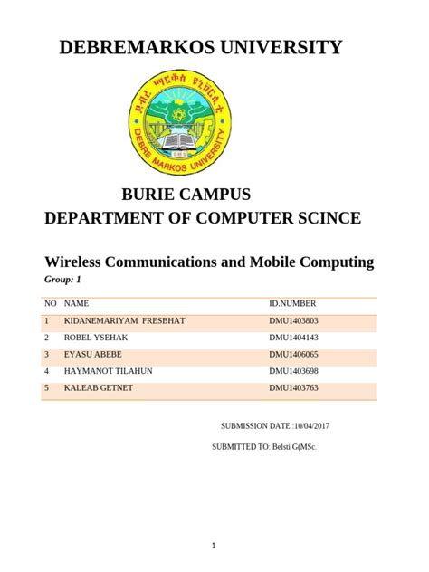 Wireless Assignment Group1 Pdf Computer Network Security