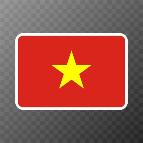 Vietnam Flag Official Colors And Proportion Vector Illustration